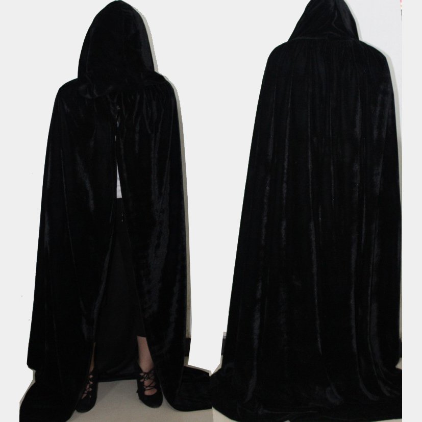 Witch Long Cloaks Medieval Witchcraft Larp Capes Halloween Cosplay ...