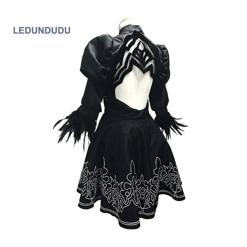 NieR Automata YoRHa No.2 Type B Dress Women 2B Cosplay Costumes Party ...