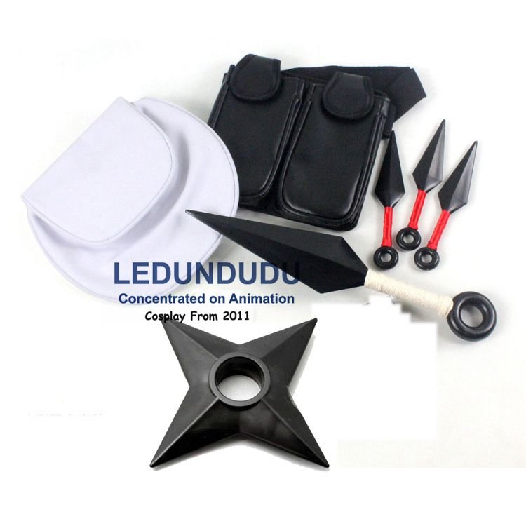 Naruto Cosplay Accessories Set Sasuke Shuriken Kakashi Kunai Knife ...