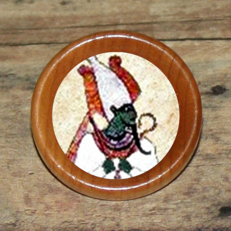 Egyptian god OSIRIS Altered Art Tie Tack or Ring or Brooch pin