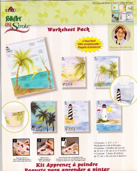 Donna Dewberry 6 Pattern Value Worksheet Pack One Stroke