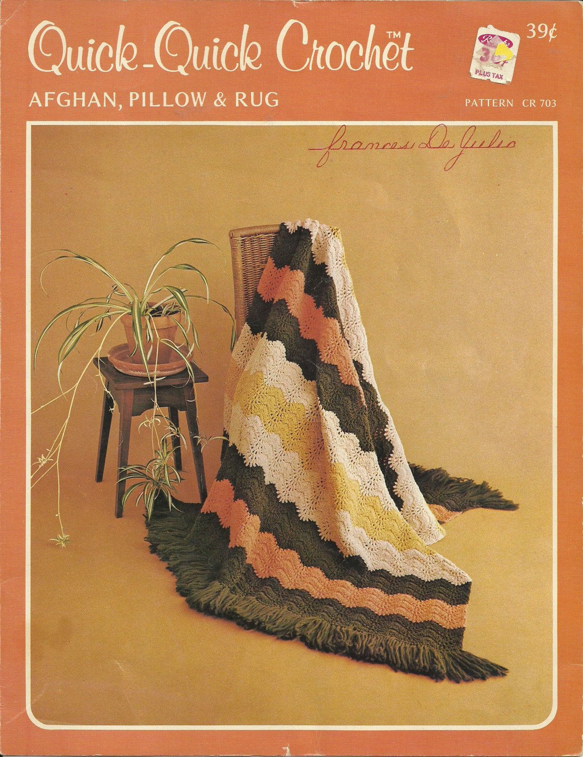 Vintage Afghan Pattern - 1973 - Quick-Quick Crochet