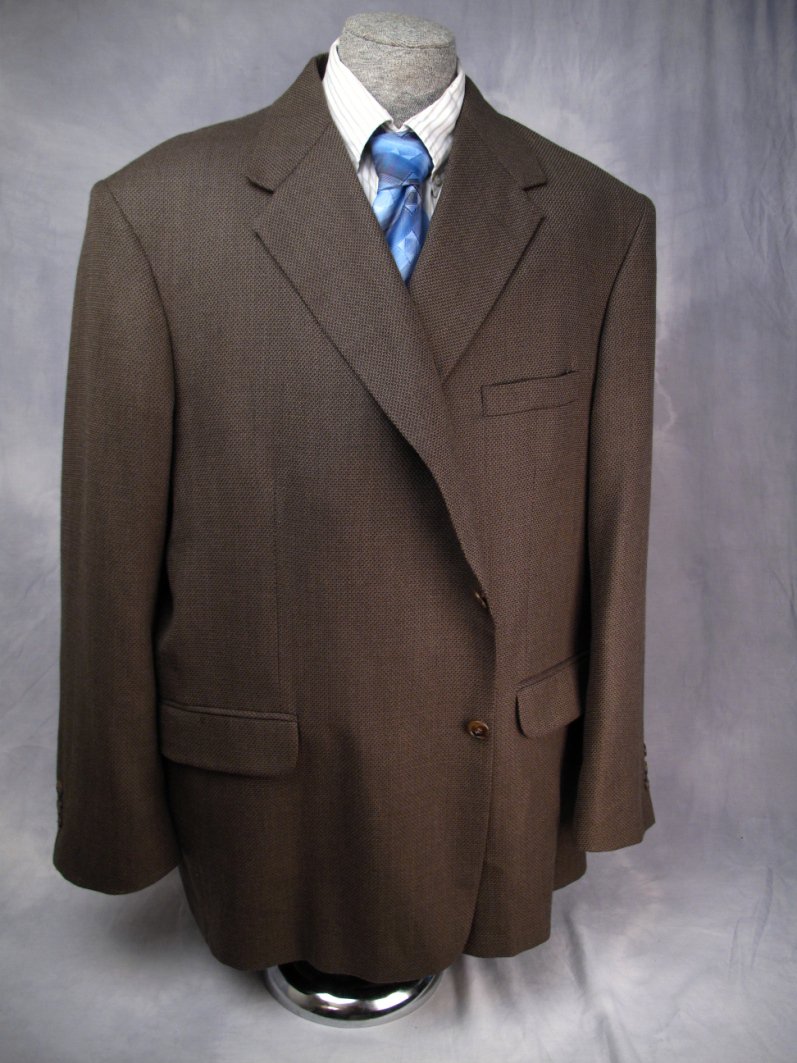 Mens Wool Jacket 54R 54 R Plus Size Sport Coat Blazer Alexander Lloyd