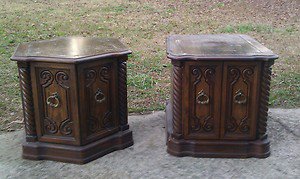 Vintage wood End tables 1975