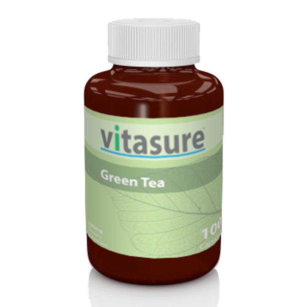 Vitasure's Green Tea 500mg 100 VEGAN capsules Weight Loss And Detox