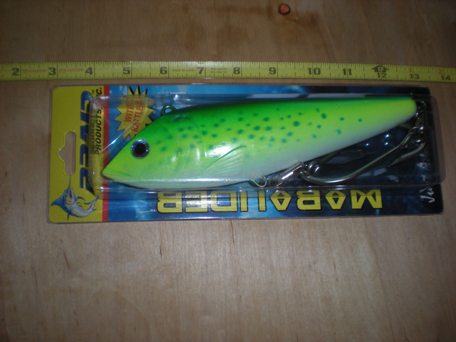 Braid Marauder, 8.5" Wahoo,Tuna,Marlin Saltwater Trolling Lure, Dorado, New