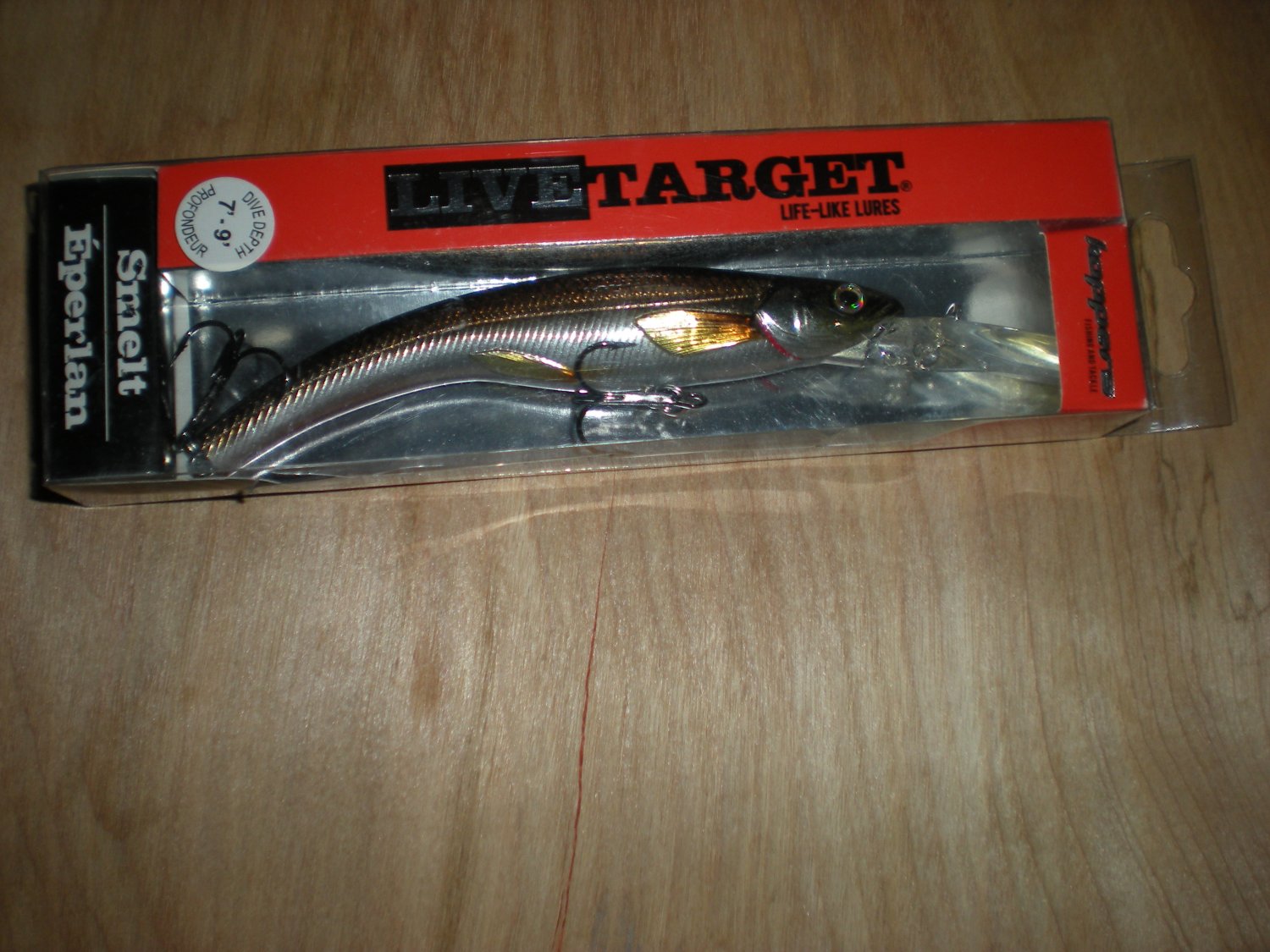 Koppers Live Target 3-5/8" Smelt, Silver/Bronze 5-7' Minnow Lure 5/16 ...