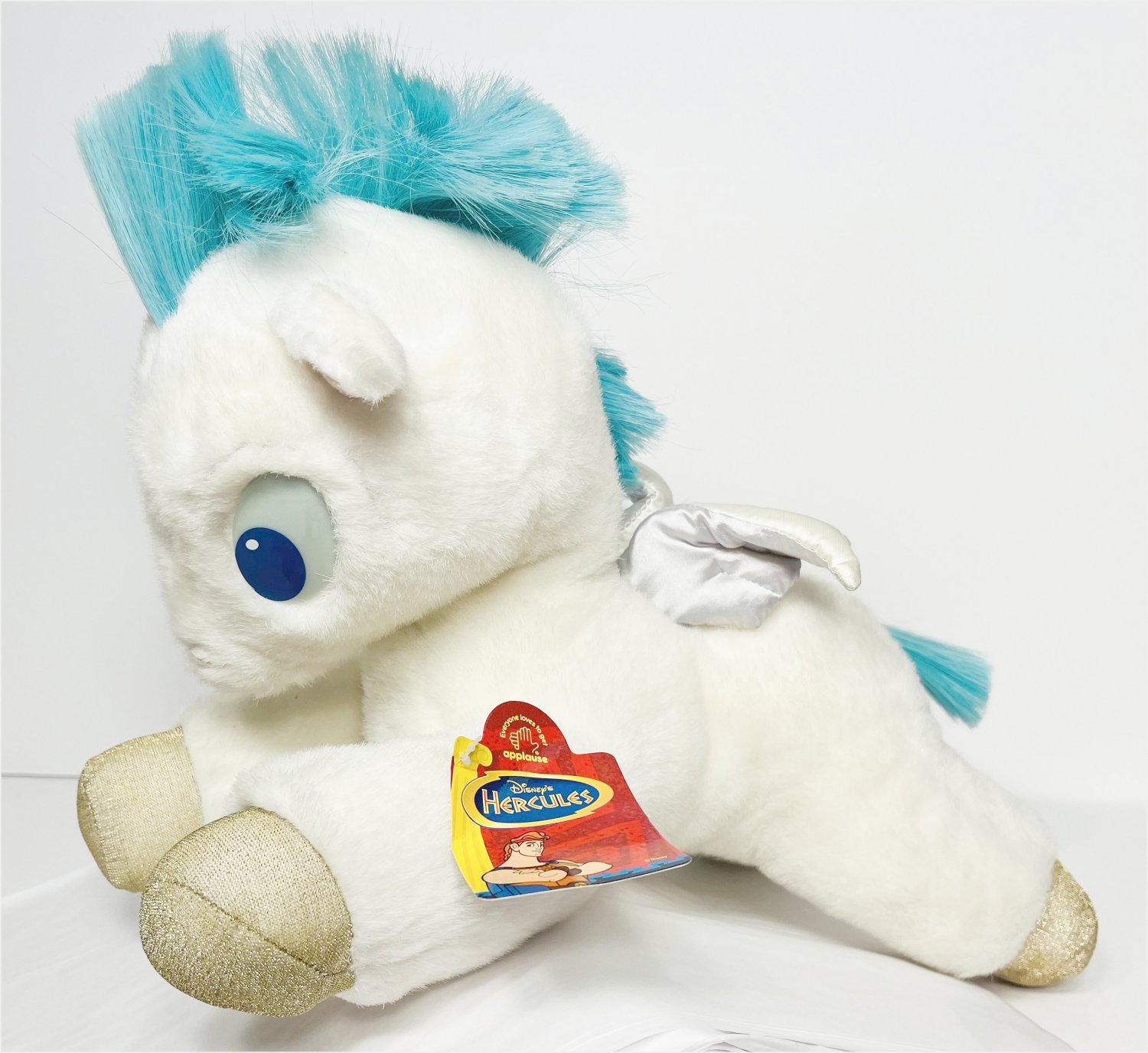 Disney Hercules vintage 90's 13" BIG Baby Pegasus plush NEW with tags