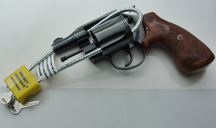 Child Safety Cable Gun Lock 12" (Cable & Lock Vinyl Wrapped)