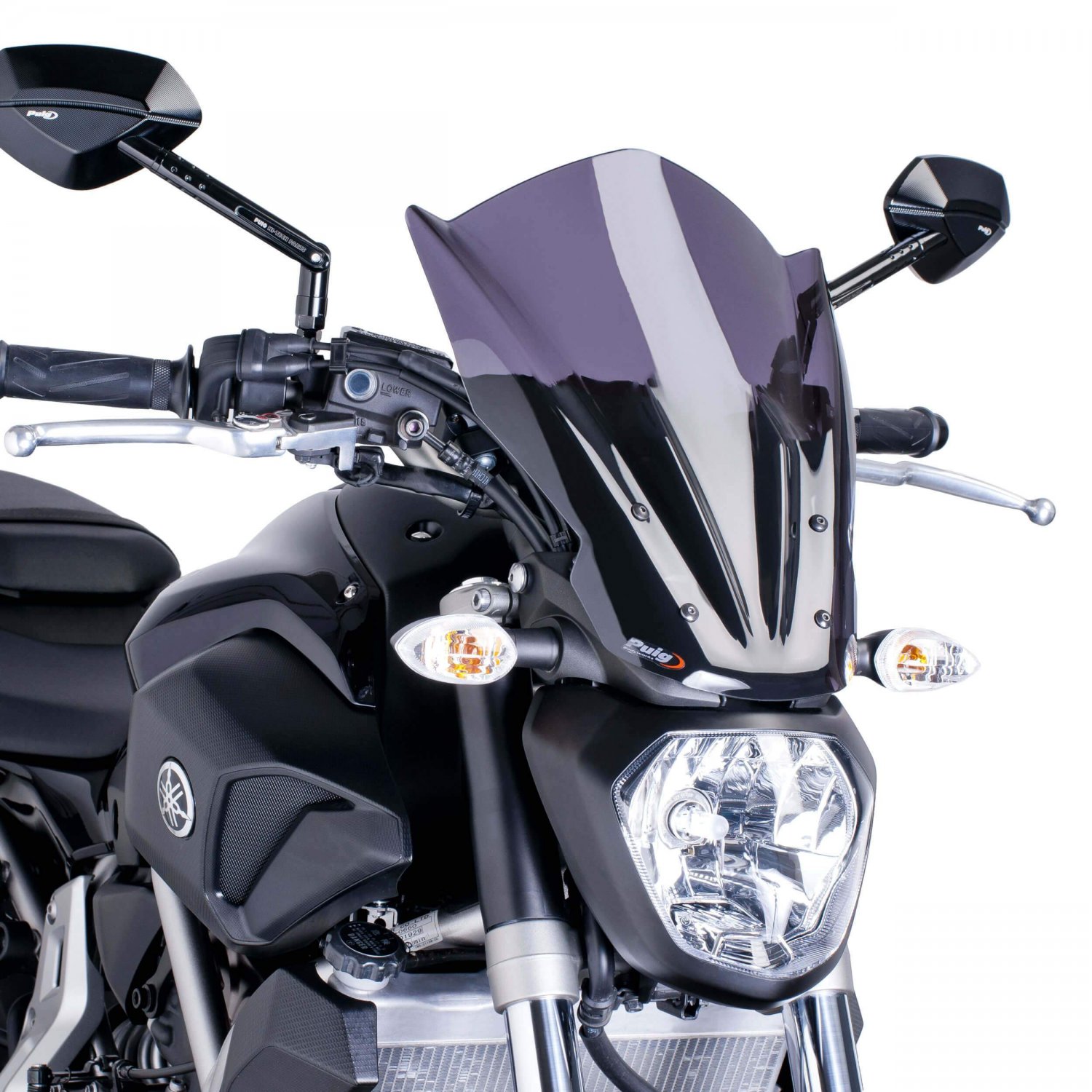 Yamaha MT07 (14-17) Touring Screen: Smoke M7016F