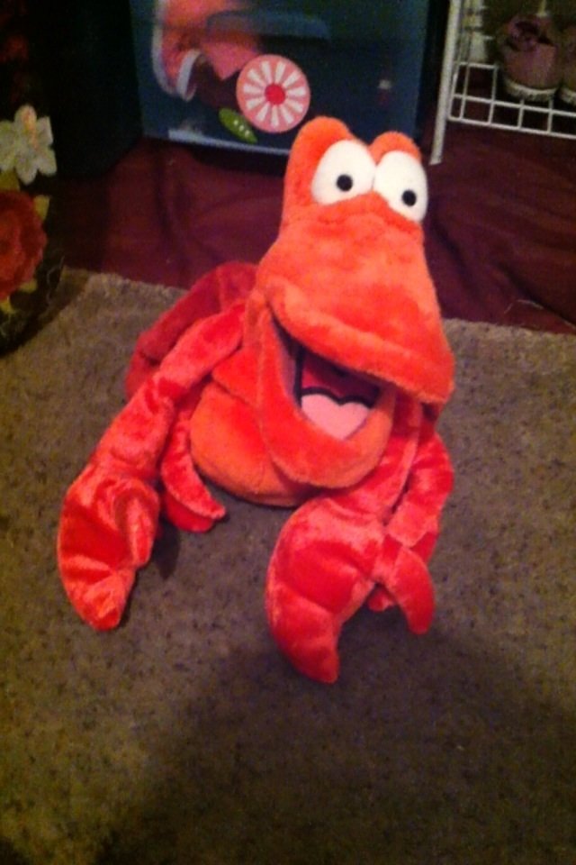 The Little Mermaid Sebastian Disney plush toy