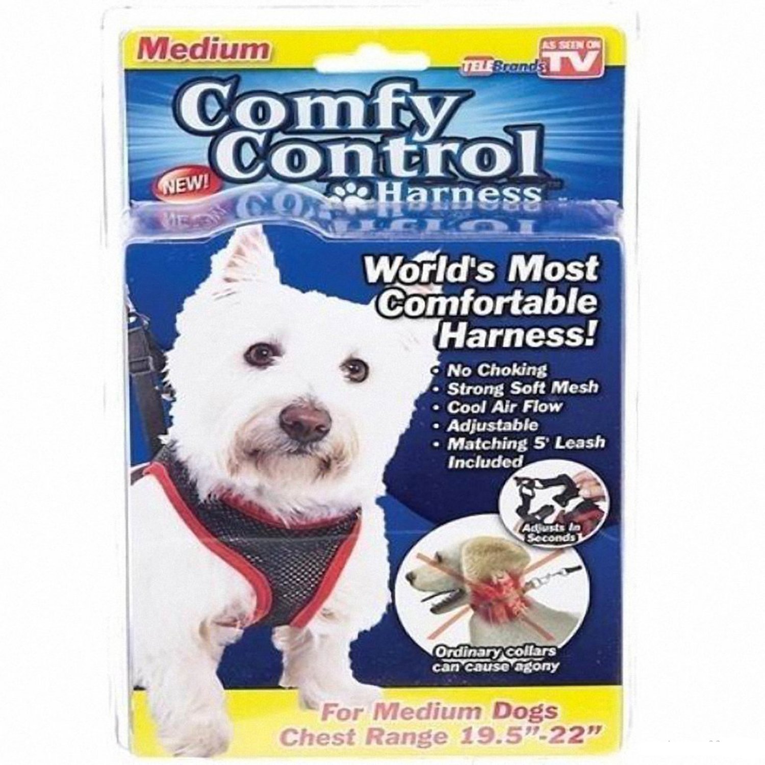 Comfy Control Harness Soft Vest Pet Harness Breathable For Medium Dogs ...