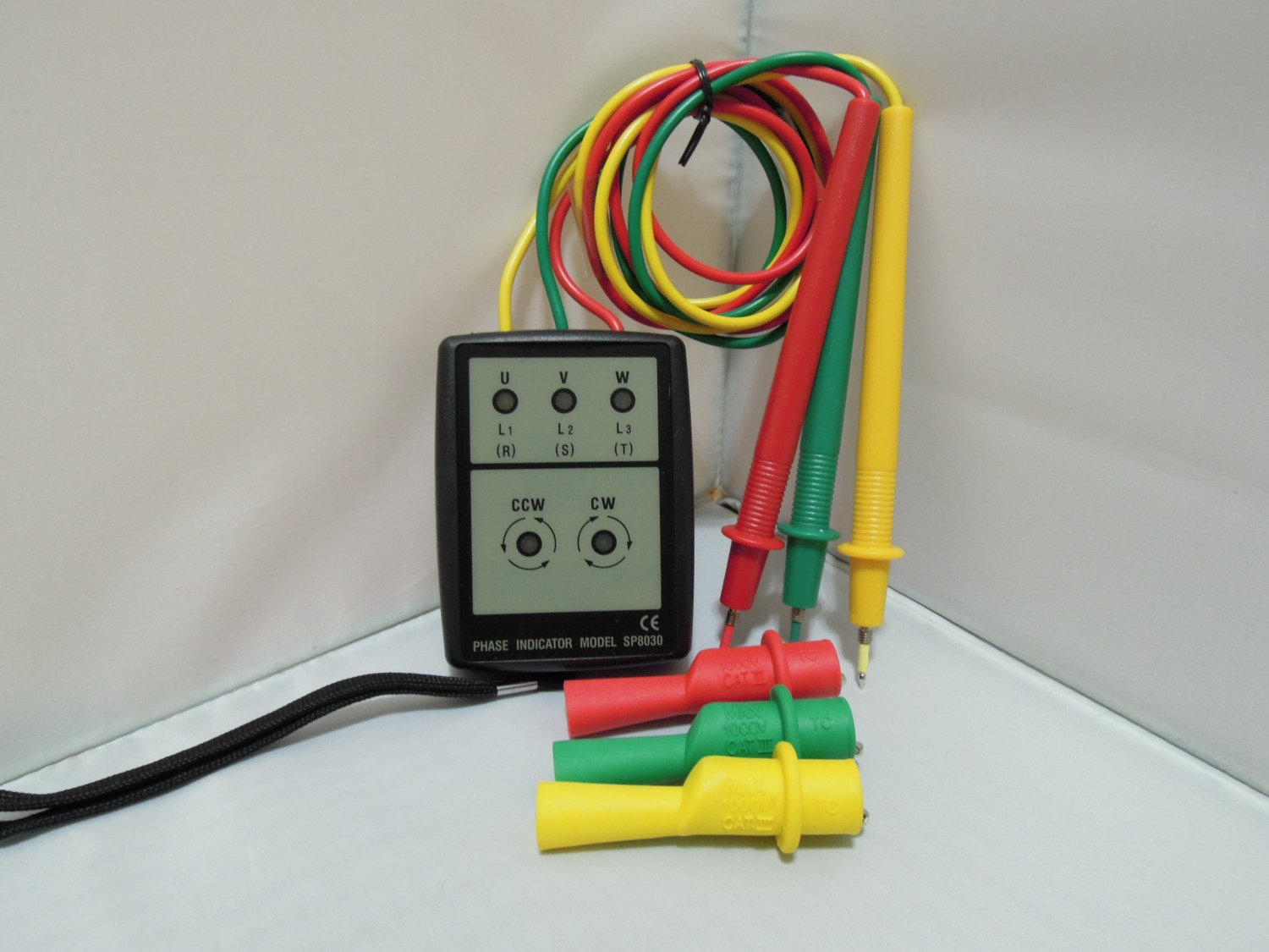 3 Phase Sequence Meter 200V-480V AC Presence Rotation Tester Indicator ...