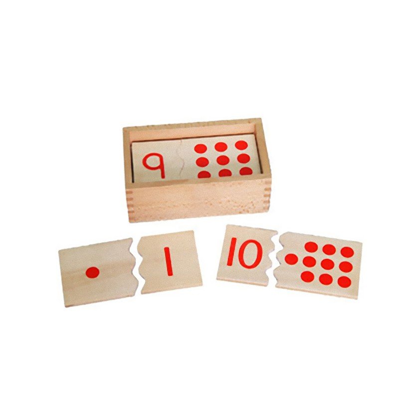 Montessori Number and Counter Match-up Puzzle