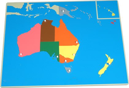 Montessori Australia Puzzle Map