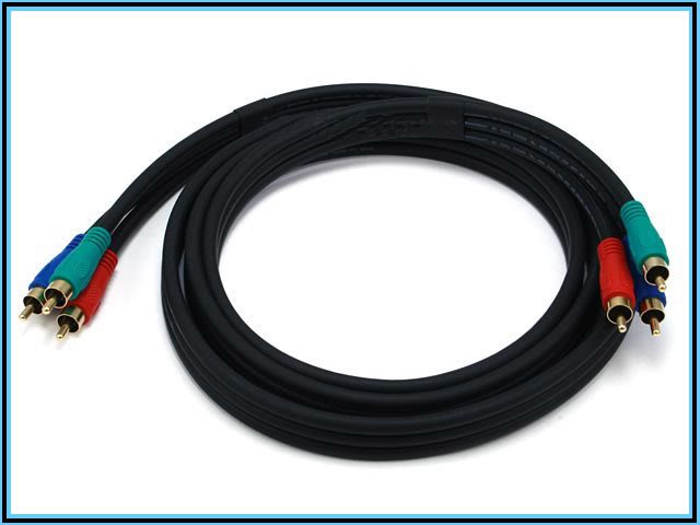 1.5 Foot RCA RGB (Red Green Blue) Component Video Cable
