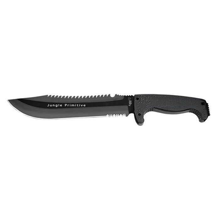 SOG Jungle Primitive Knife Long Fixed Blade Saw Tooth Top Tactical ...