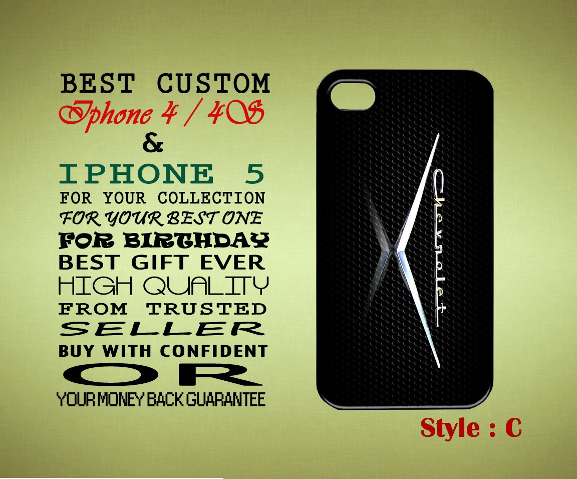 Chevrolet, Chevy, Logo, Automotive Custom Iphone 4, Iphone 4S & Iphone ...