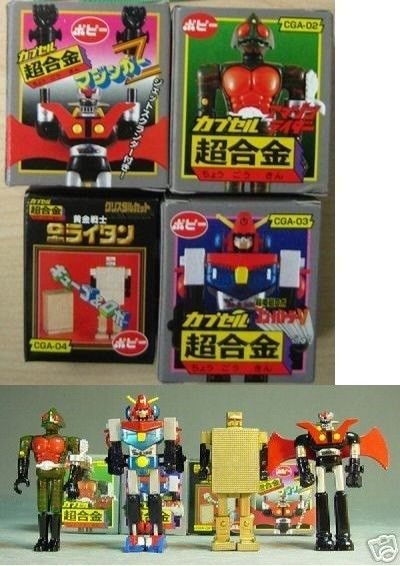Mazinger Z Popy Bandai Mini Chogokin Vol.1 Gashapon figure 4 pcs