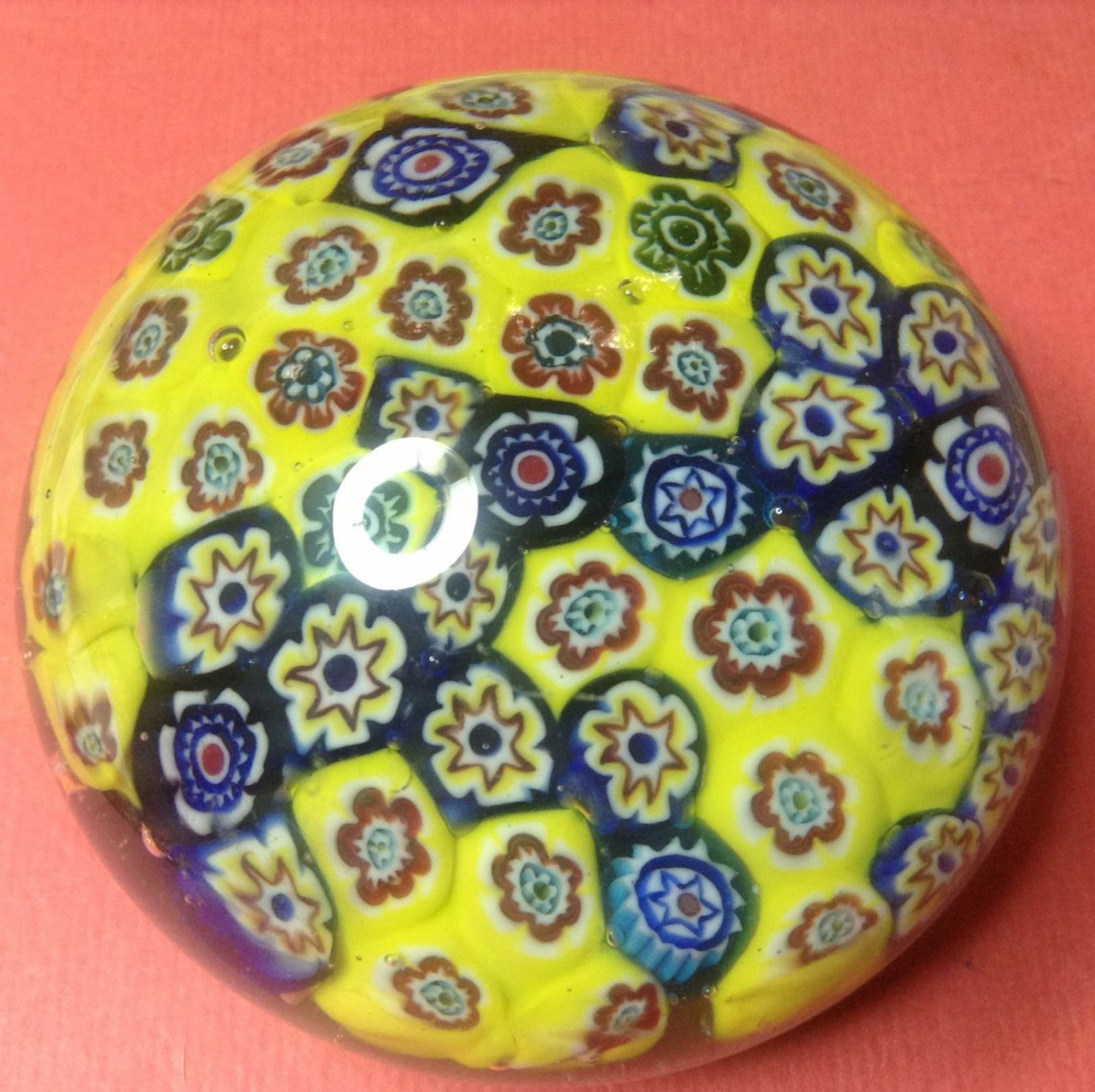 Unusual Colored Vintage Italian Murano Art Glass Paperweight, #11