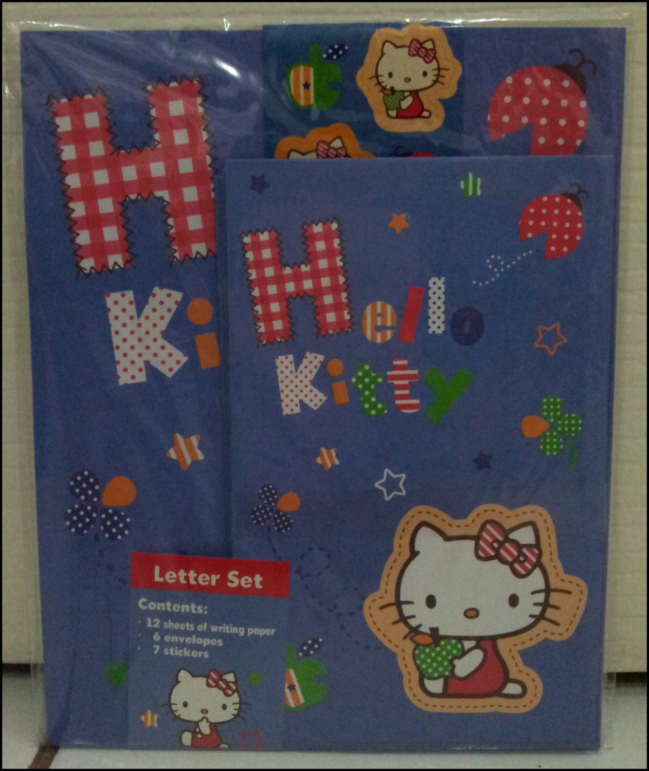 Kawaii Hello Kitty Letter Set: Blue