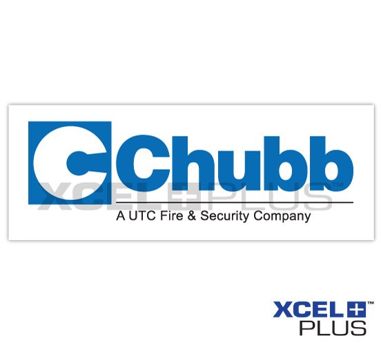 Chubb "Fire & Security Company" Adhesive Sticker X3 PCS [CWSR-3]