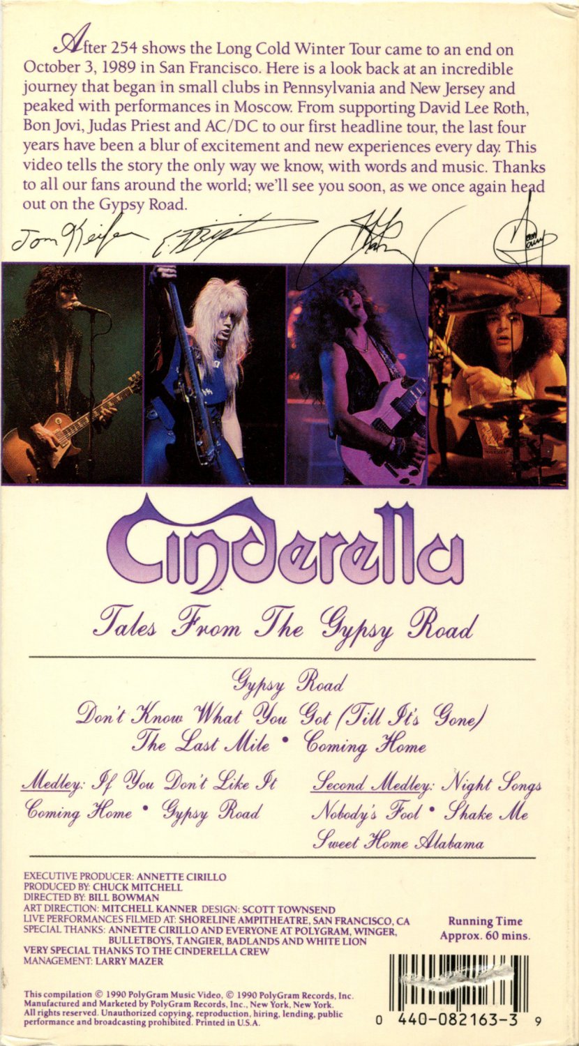 Cinderella Tales from the Gypsy Road VHS