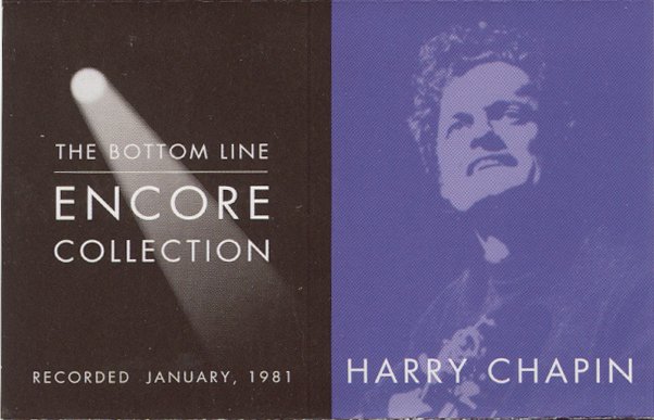 Harry Chapin The Bottom Line Encore Collection Cassette