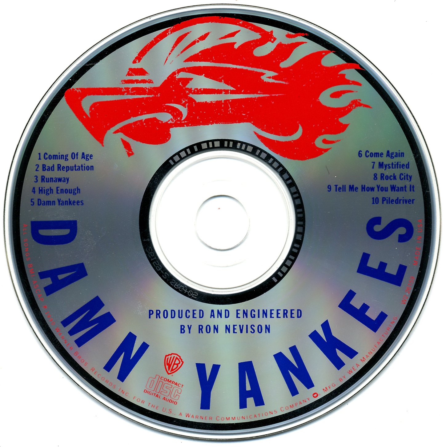 Damn Yankees CD No Inserts CD Only