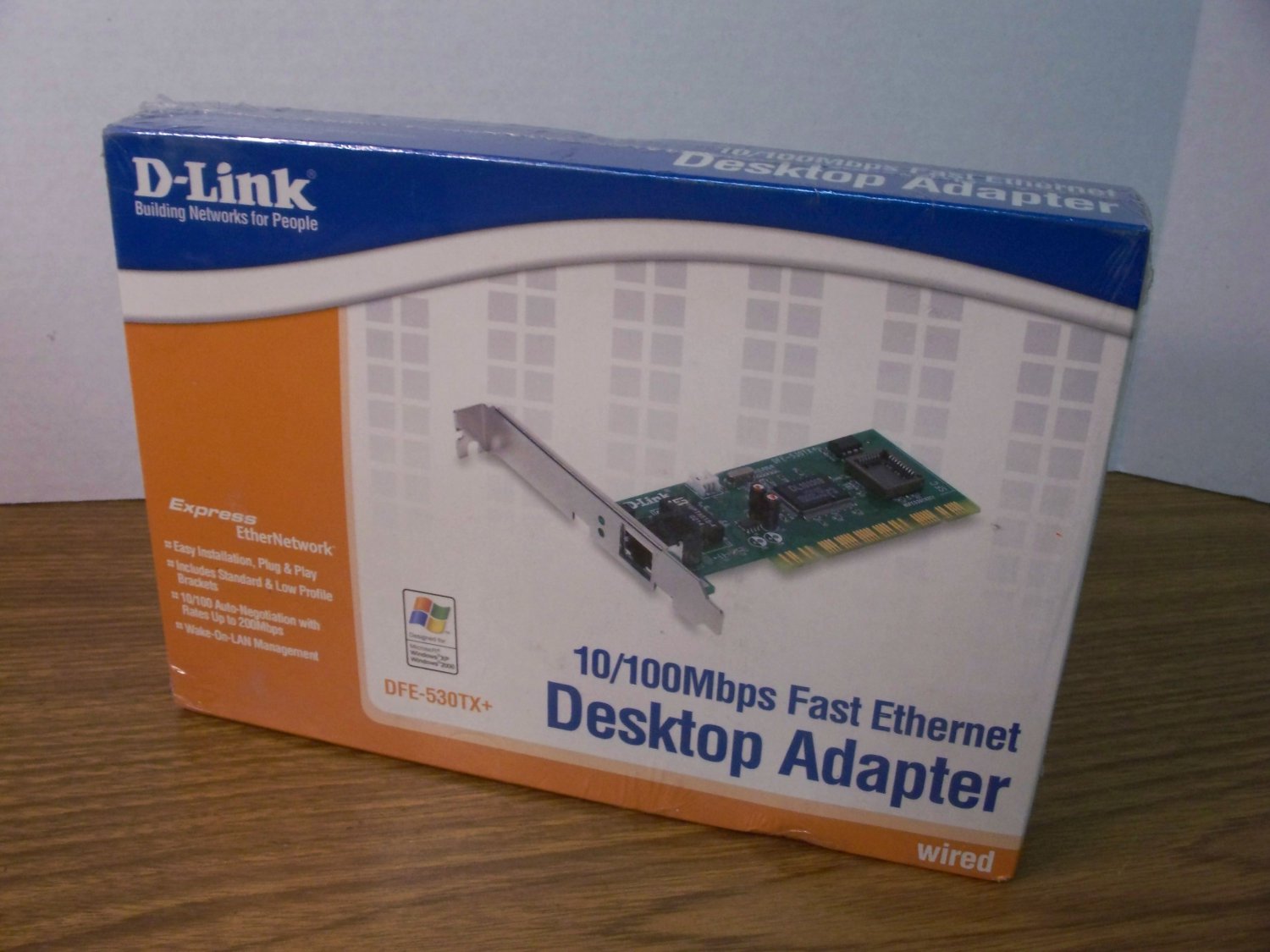 D-Link 10/100Mbps PCI Fast Ethernet Desktop Adapter (DFE-530TX+) *NIB*