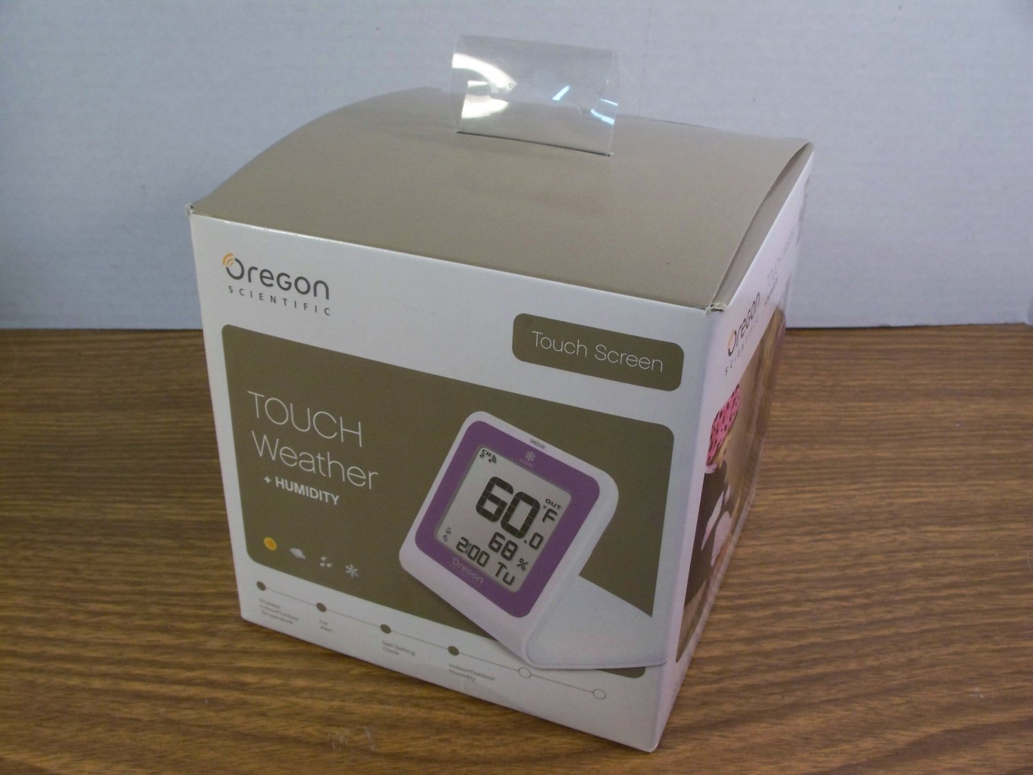 Oregon Scientific Touch Screen Touch Weather + Humidity (SL102) *NIB*