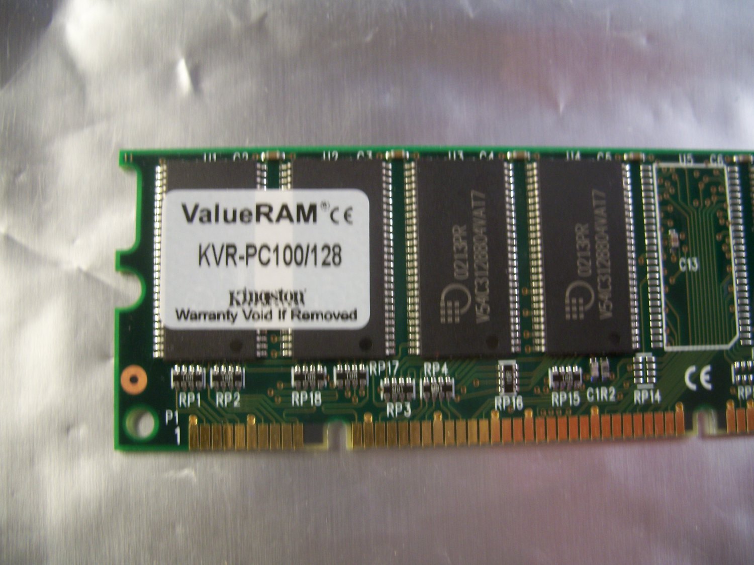 Kingston ValueRAM 128MB SDRAM 100Mhz PC100 DIMM Memory Module (KVR ...