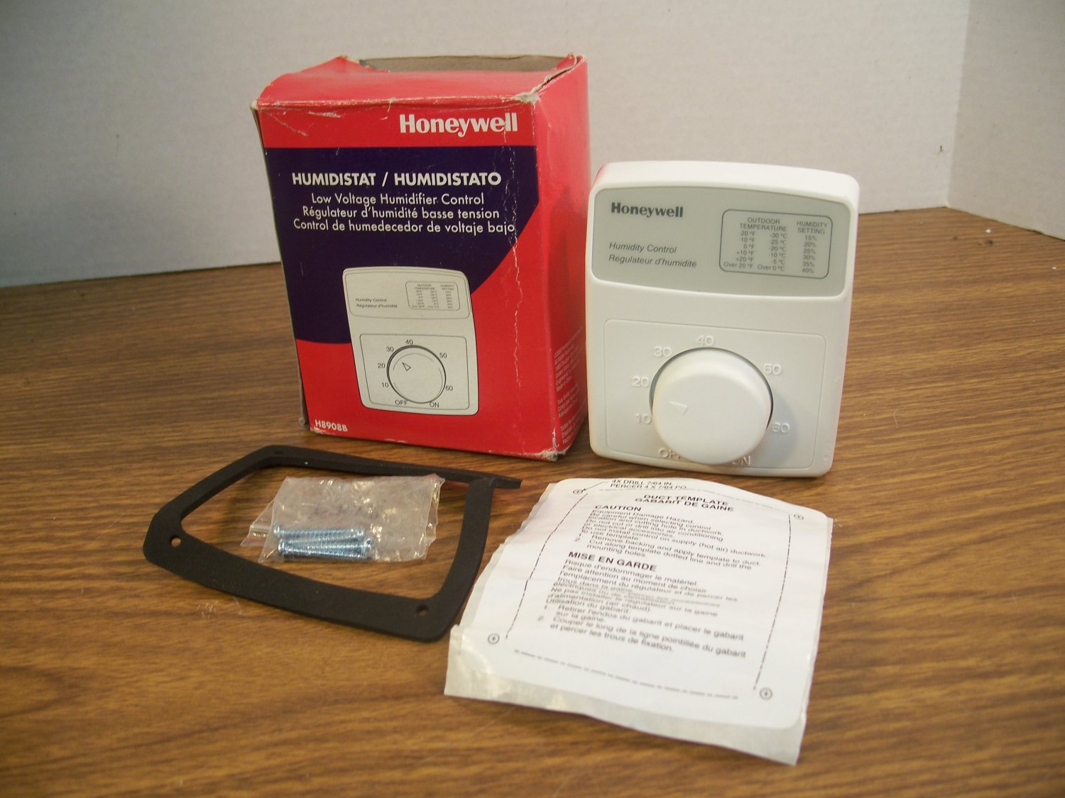 Honeywell Humidistat Low Voltage Humidifier Control (H8908B1002) *NIB*