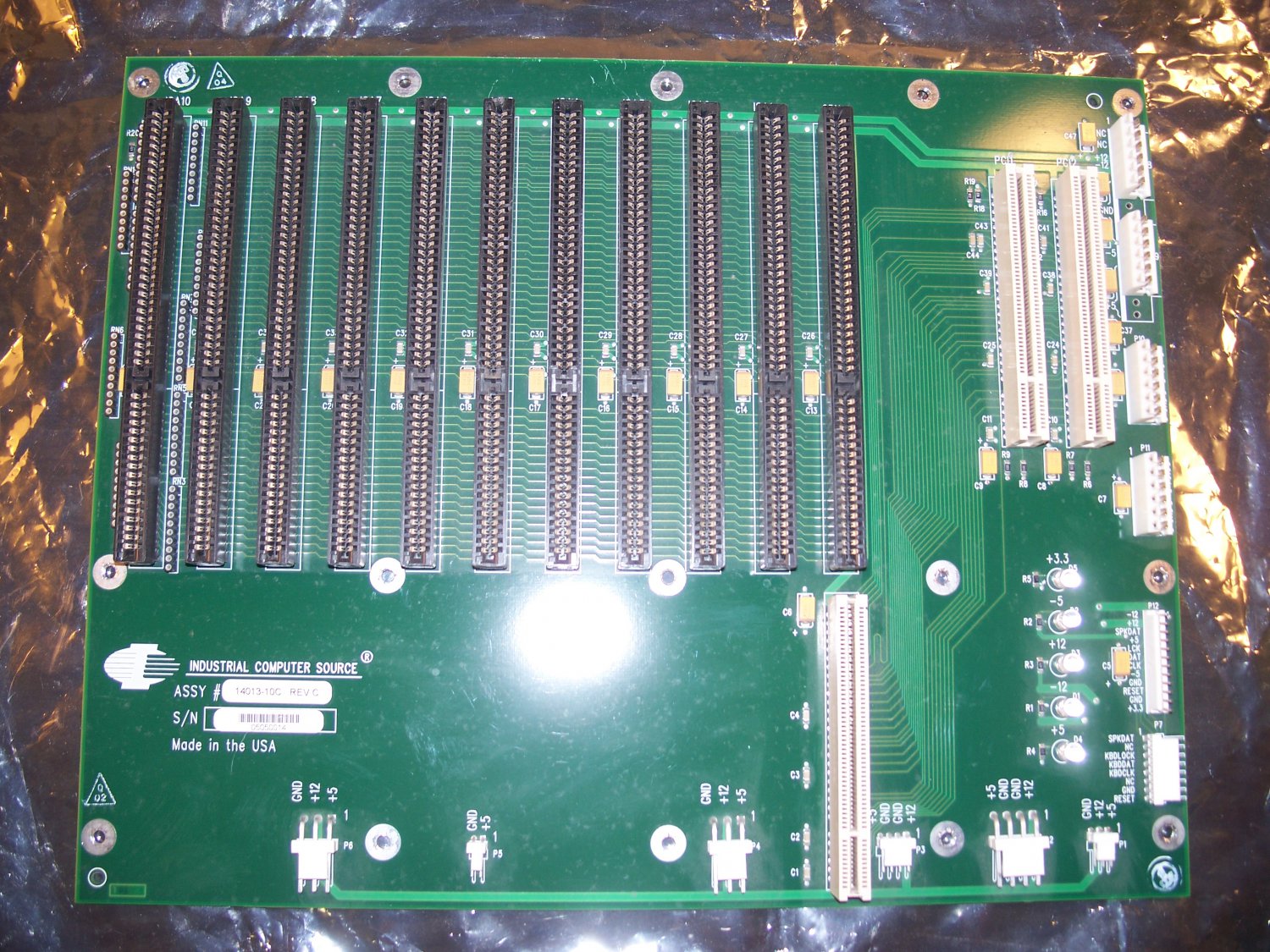Industrial Computer Source 10-Slot ISA/2-Slot PCI/1-Slot CPU Backplane ...