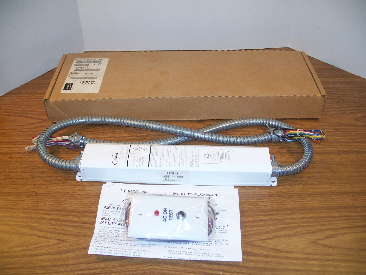 LightGuard Emergency Fluorescent Ballast 120V 277V (LF1000-4P) *NIB*