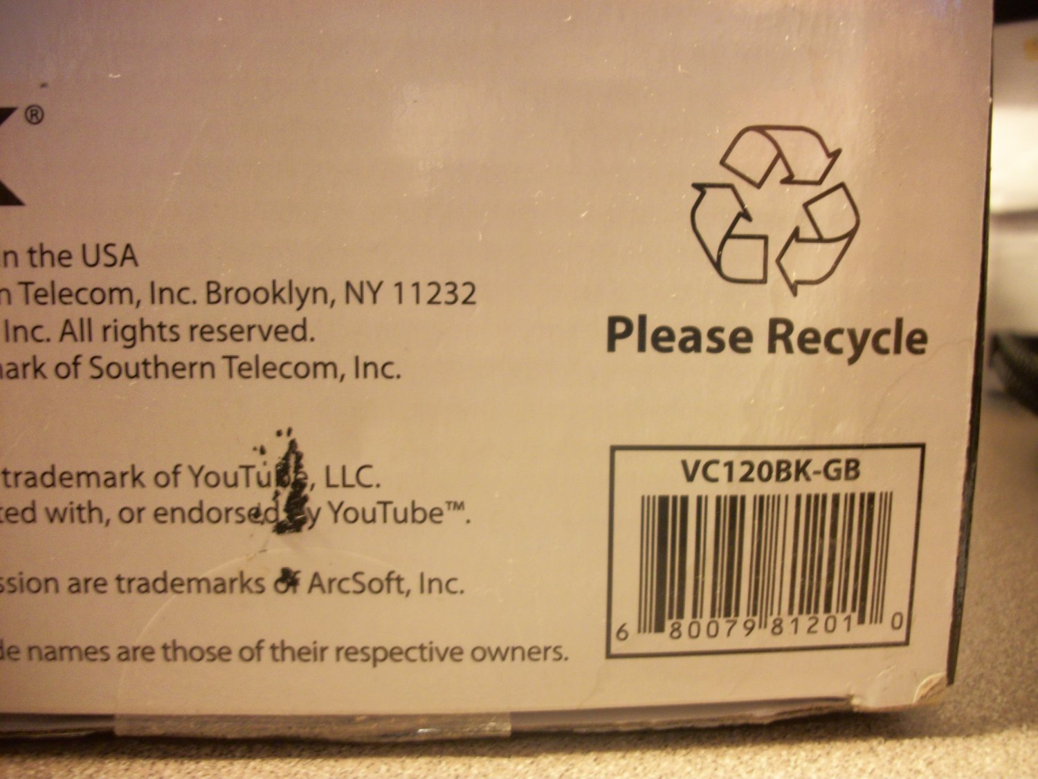 Slick Simpleflix Easy to Use Digital Video Camera (VC120BK-GB) *NIB*