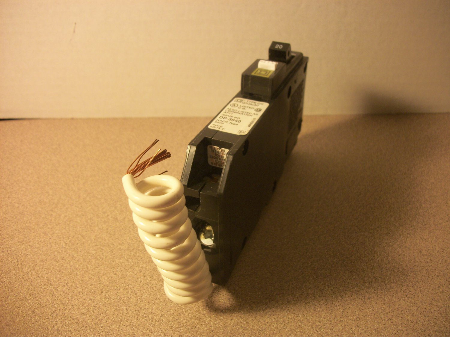 Square D AFCI QO Circuit Breaker (QO120CAFI) 20Amp 120Volt 1Pole 10kA *NOB*