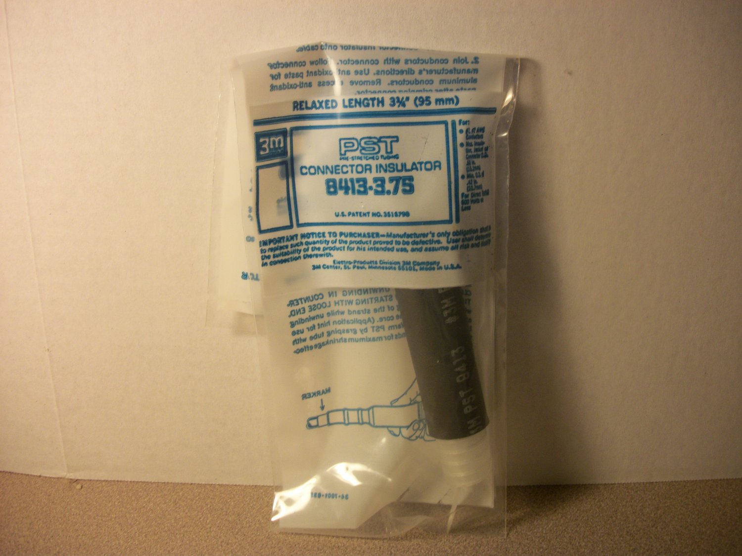 3M 3-3/4" PST Pre-Stretched Tubing Connector Insulator (8413-3.75) *NEW*