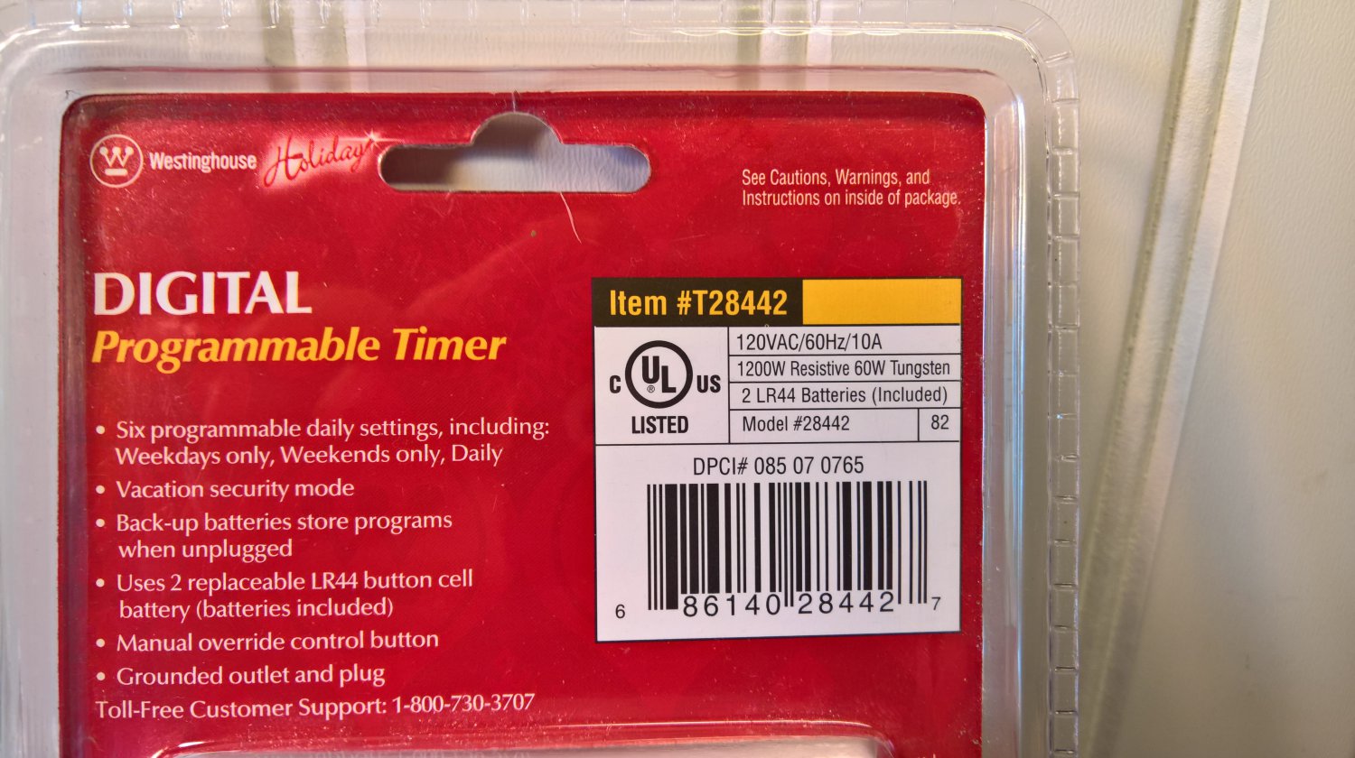 Westinghouse Digital Programmable Timer (28442) *NIB*