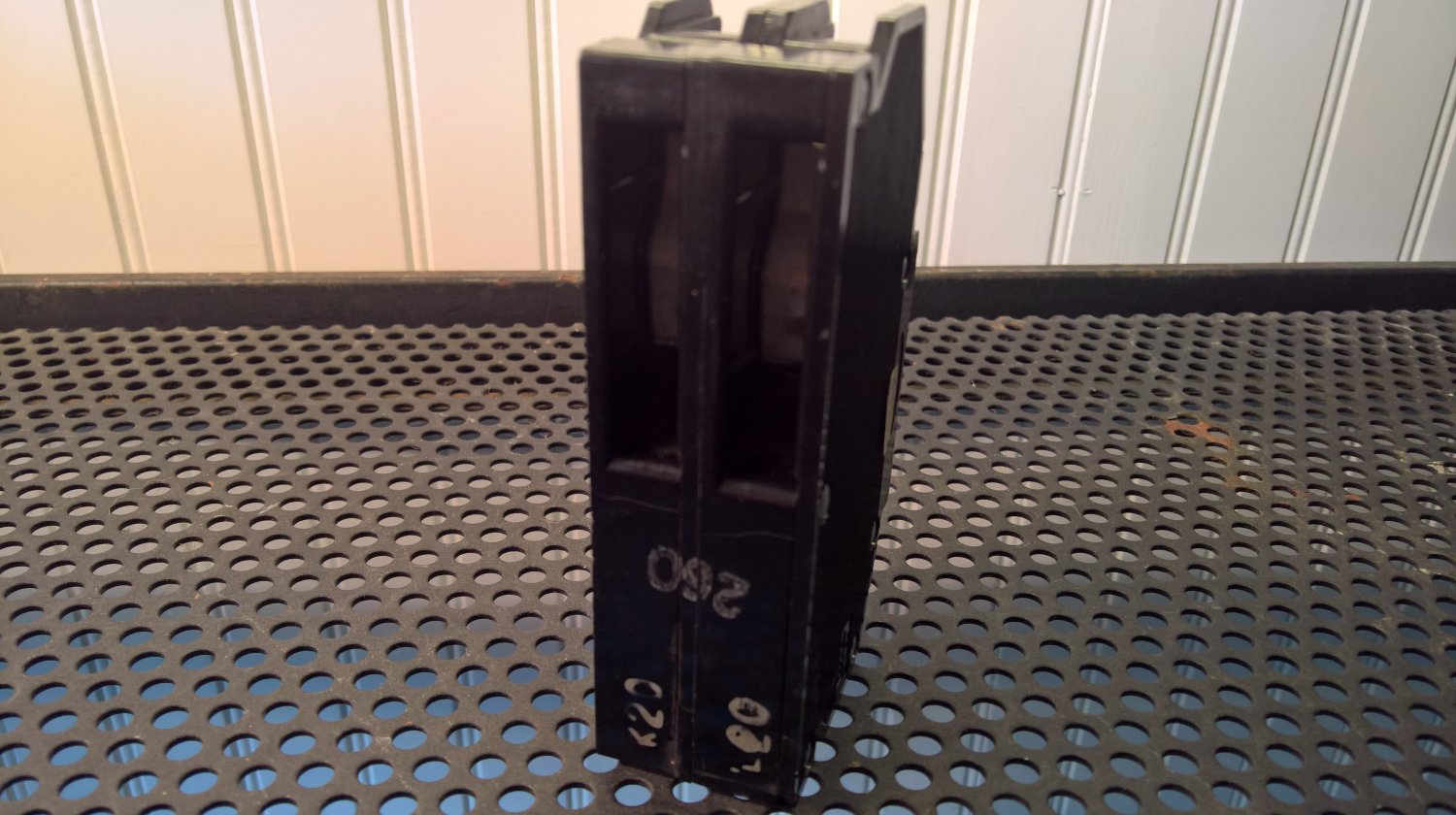 Zinsco Type QB Circuit Breaker (QCB220) 20Amp 240Volt 2Pole 10kA *USED*