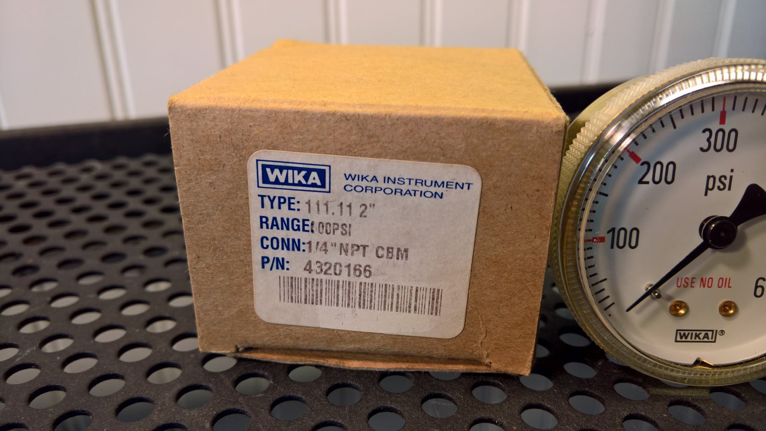 Wika Instrument Type 111.11 2" 1/4" NPT CBM Pressure Gauge (4320166) 600PSI *NIB*