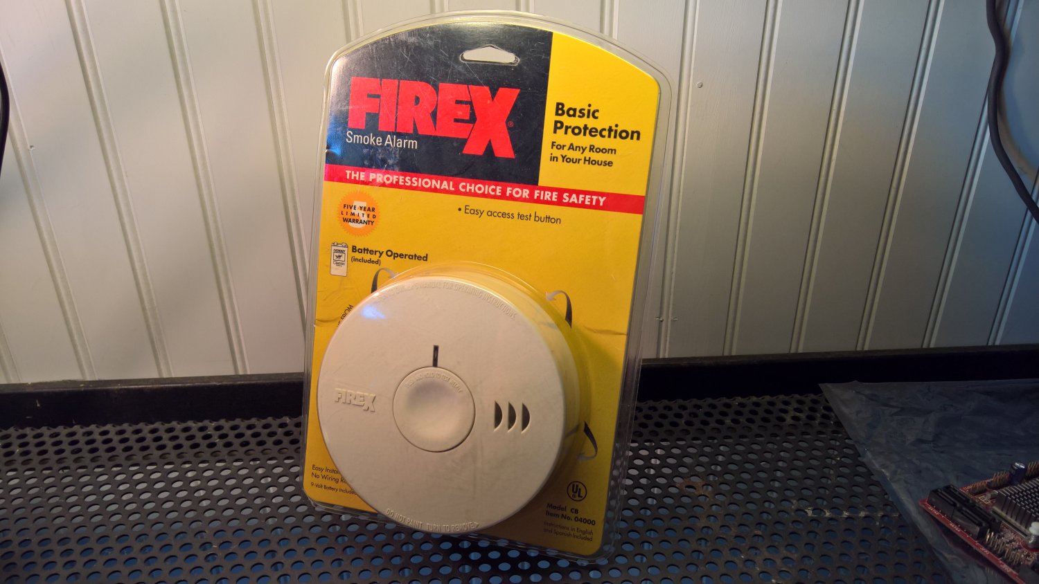 FireX Basic White Battery Operated Model CB Smoke Alarm (04000) *NEW*