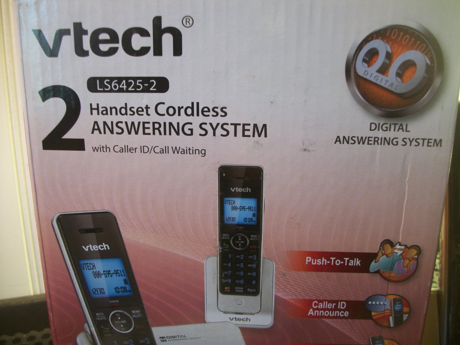 Vtech DECT 6.0 Digital Cordless Handset Telephone Only (LS6425-2) *NIB*