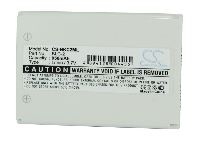 BATTERY NOKIA BLC-1 BLC-2 FOR 3588i 3589i 3590 3595 3810 5510 6010 6650 ...