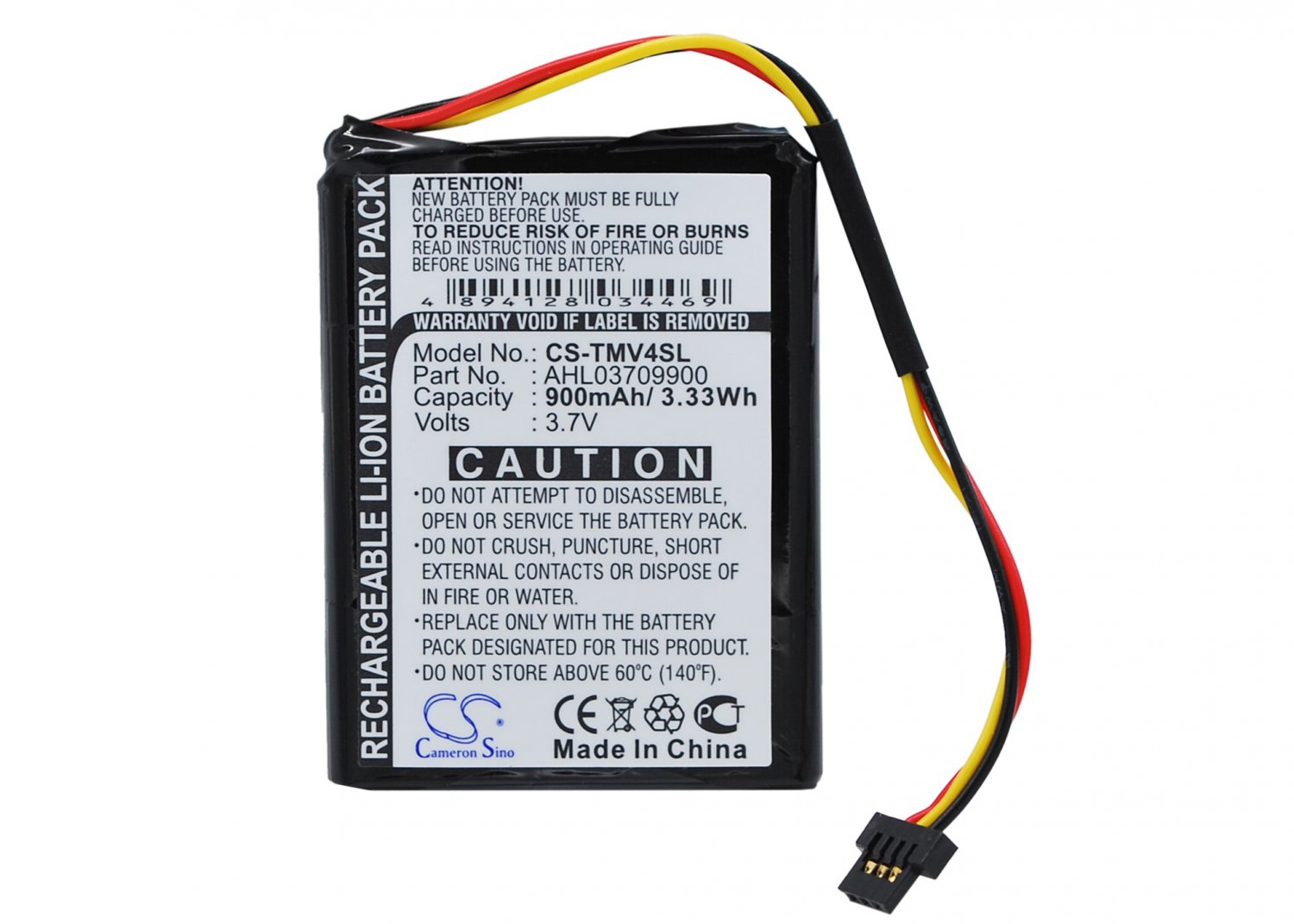 BATTERY TOMTOM AHL03709900 FOR One V4 Assist One V4 Classic One V4 Traffic