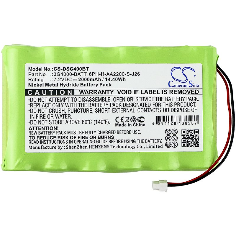 BATTERY DSC 3G4000-BATT, 6PH-H-AA2200-S-J26 FOR 3G4000 Cellular Communicato