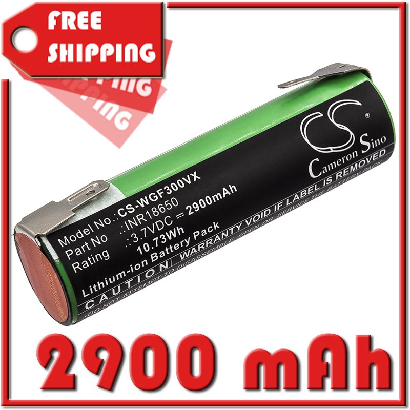 BATTERY WOLF GARTEN INR18650 FOR Power Finesse 30R, Power Finesse 50 ...