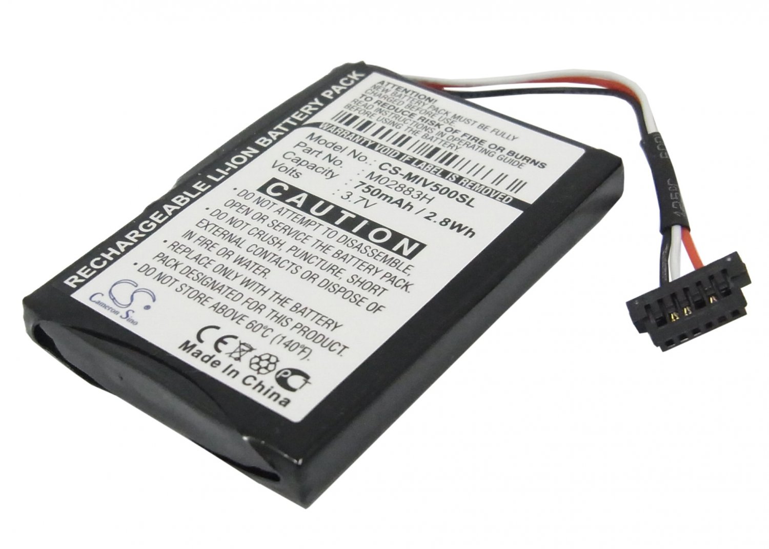 BATTERY MITAC 338040000014, M02883H, N393-5000 FOR Mio Moov 560, Mio ...