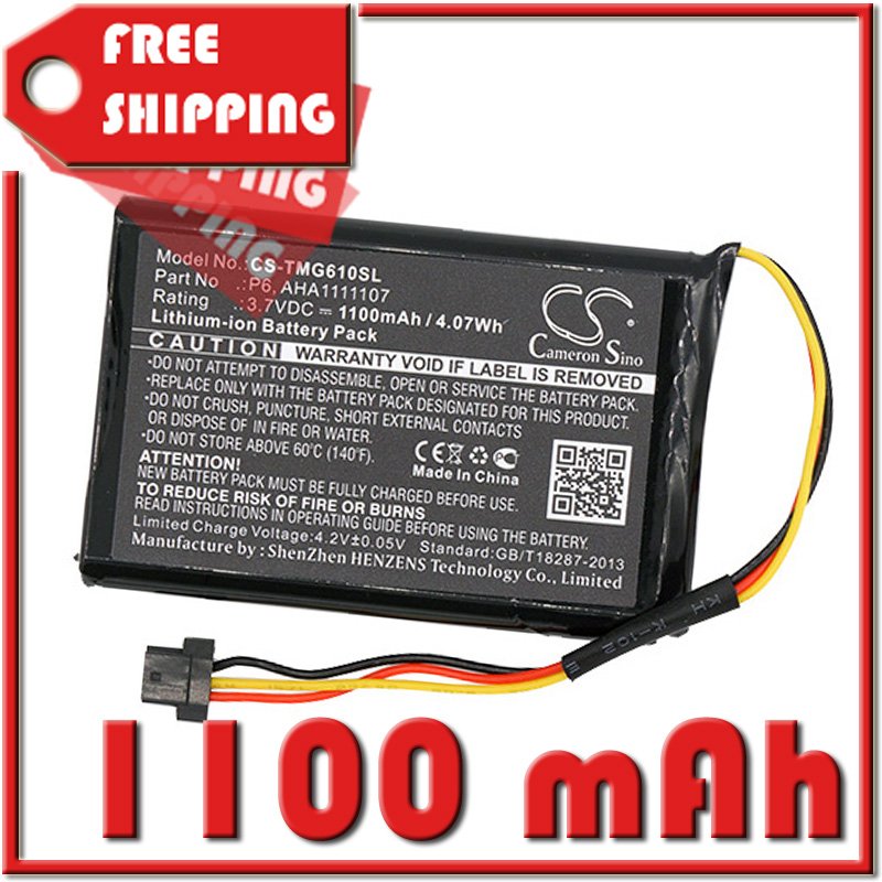 BATTERY TOMTOM AHA1111107, P6 FOR 4FA60, Go 610