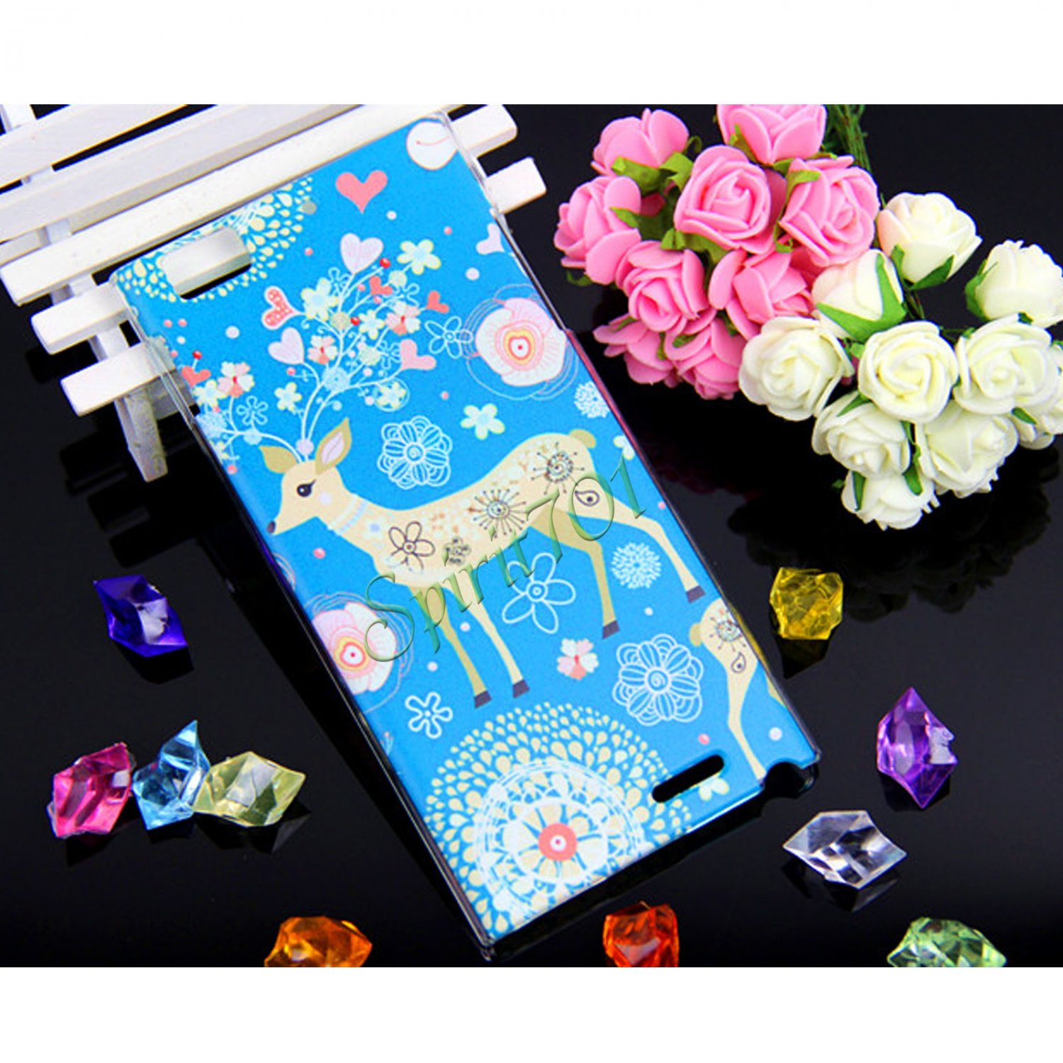 Cute Cartoon PC case for Lenovo K900 Elk's Spring